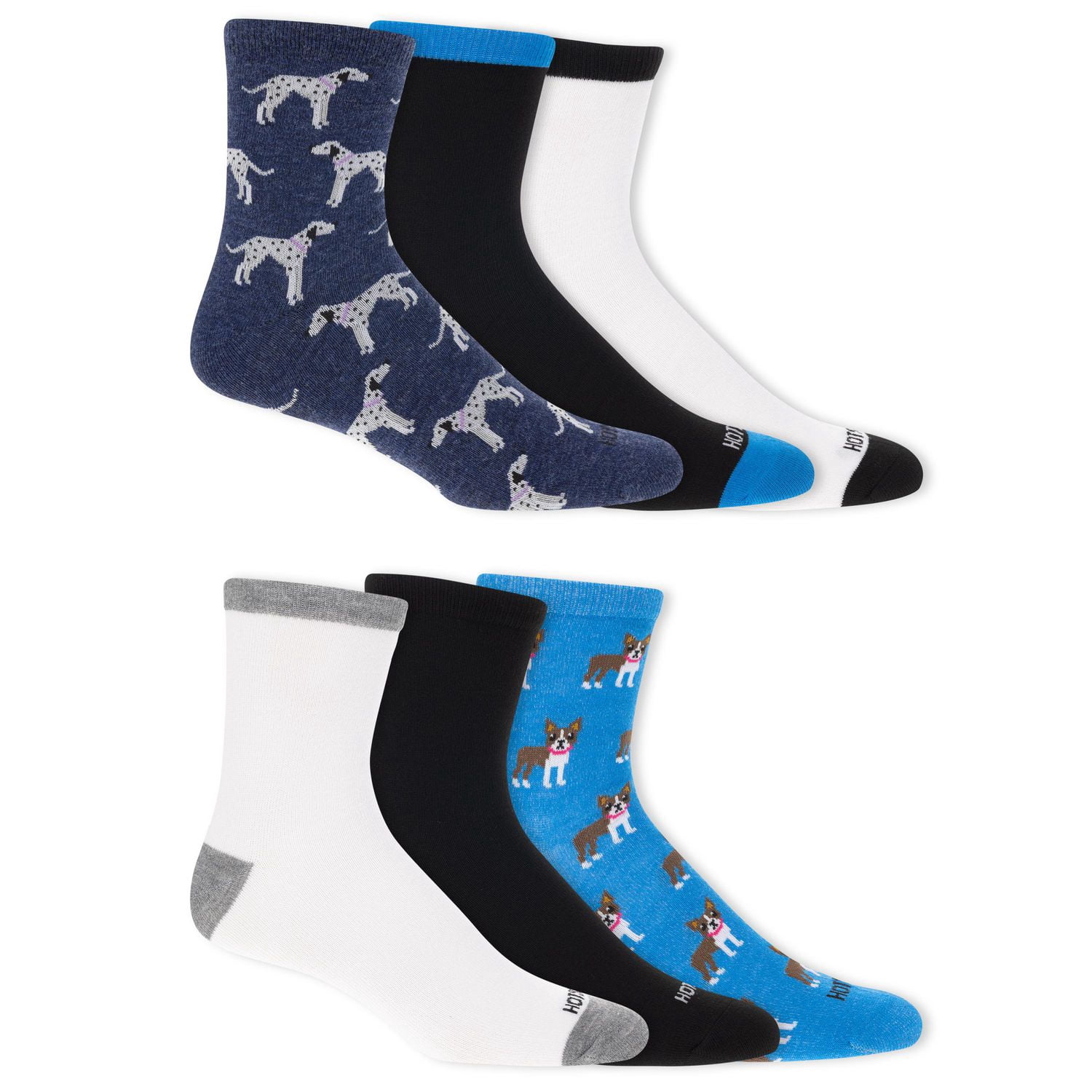 Click here for Hotsox Mens 6 Pair Fashion Mid-Crew Sock Size 6-12... prices