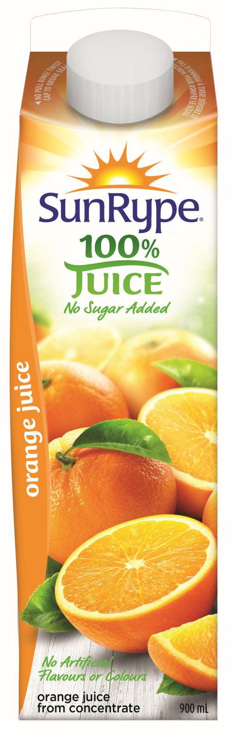 SunRype No Sugar Added 100% Pure Orange Juice | Walmart Canada