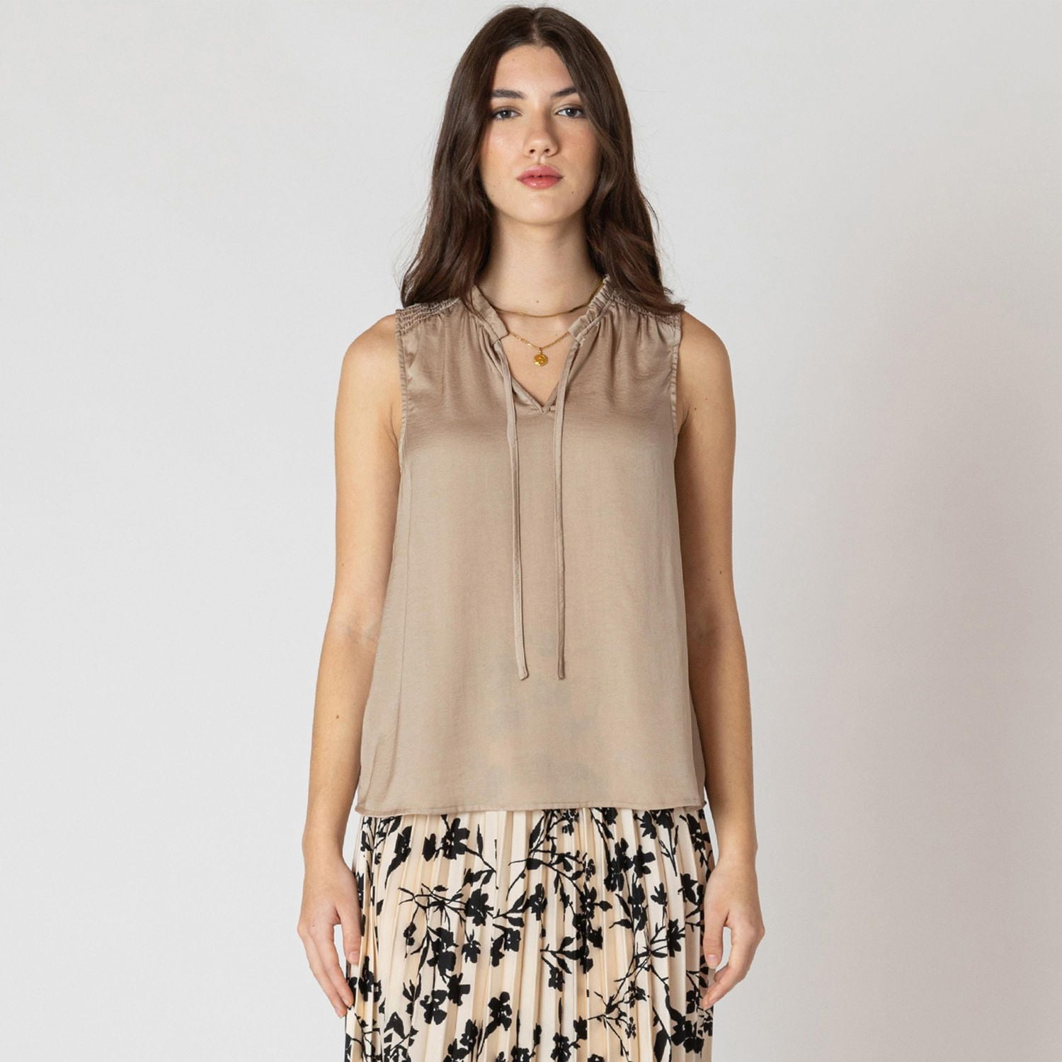 Click here for Devoted  Smocked Shoulder Blouse  Sizes Xs-Xl L prices