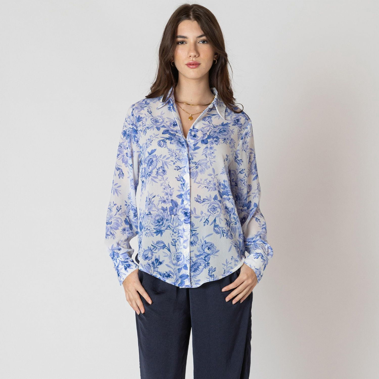 Click here for Devoted  Flowy Chiffon Blouse  Sizes Xs-Xl L prices
