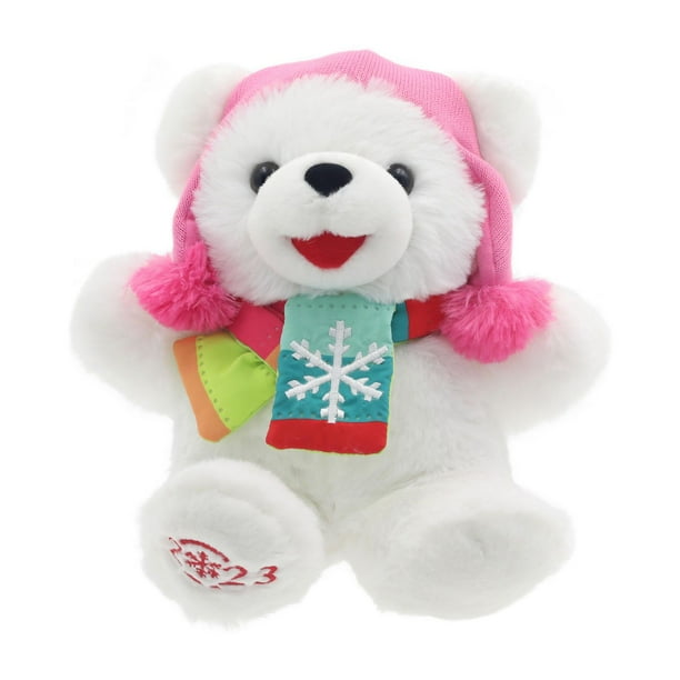 Holiday Time 9in Snowflake Teddy Ski Girl, 9in Snowflake Teddy Ski Girl ...