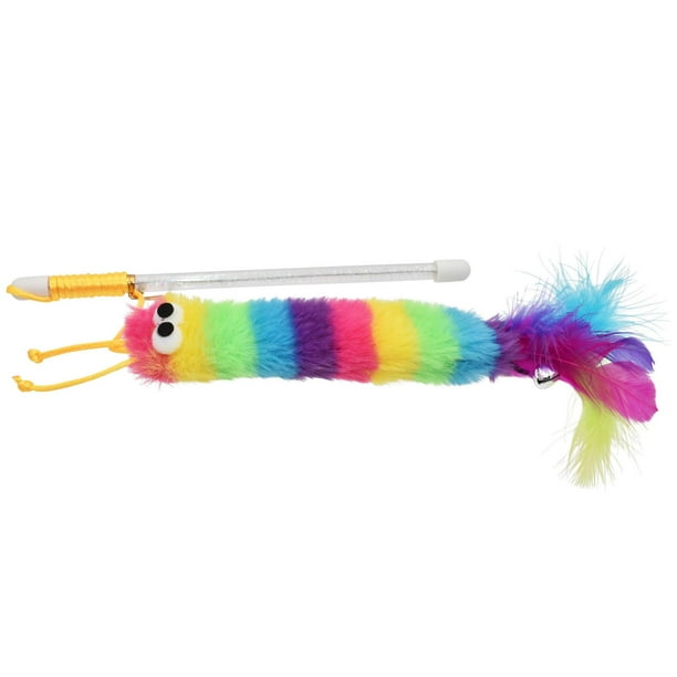 Multipet Caterpillar Rainbow Wand Cat Toy, Wand Cat Toy - Walmart.ca