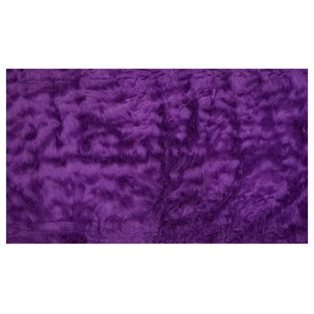 Fun Rugs Rectangle Purple Polyester Flokati Kids Rugs - Walmart.ca