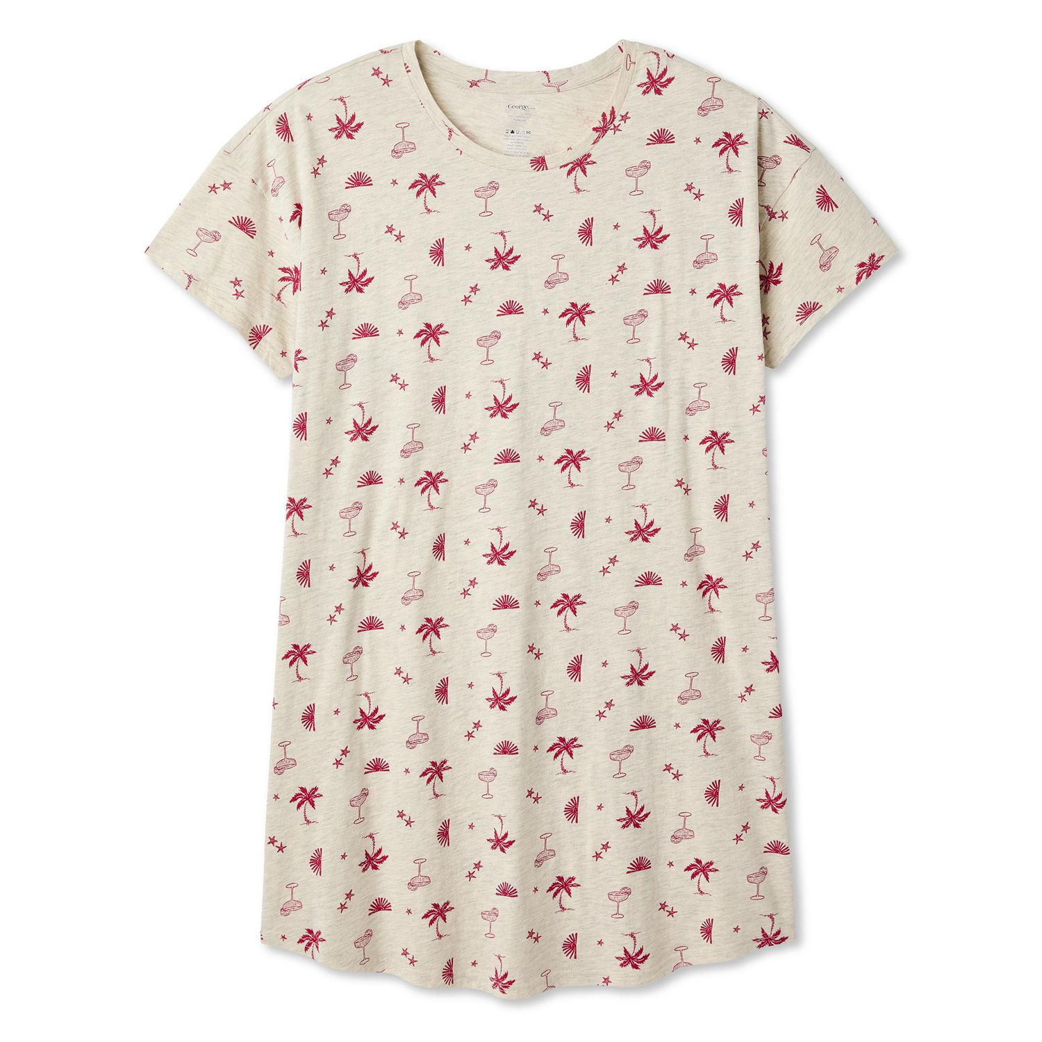 Click here for George Womens Plus Crew-Neck Nightshirt 3x prices