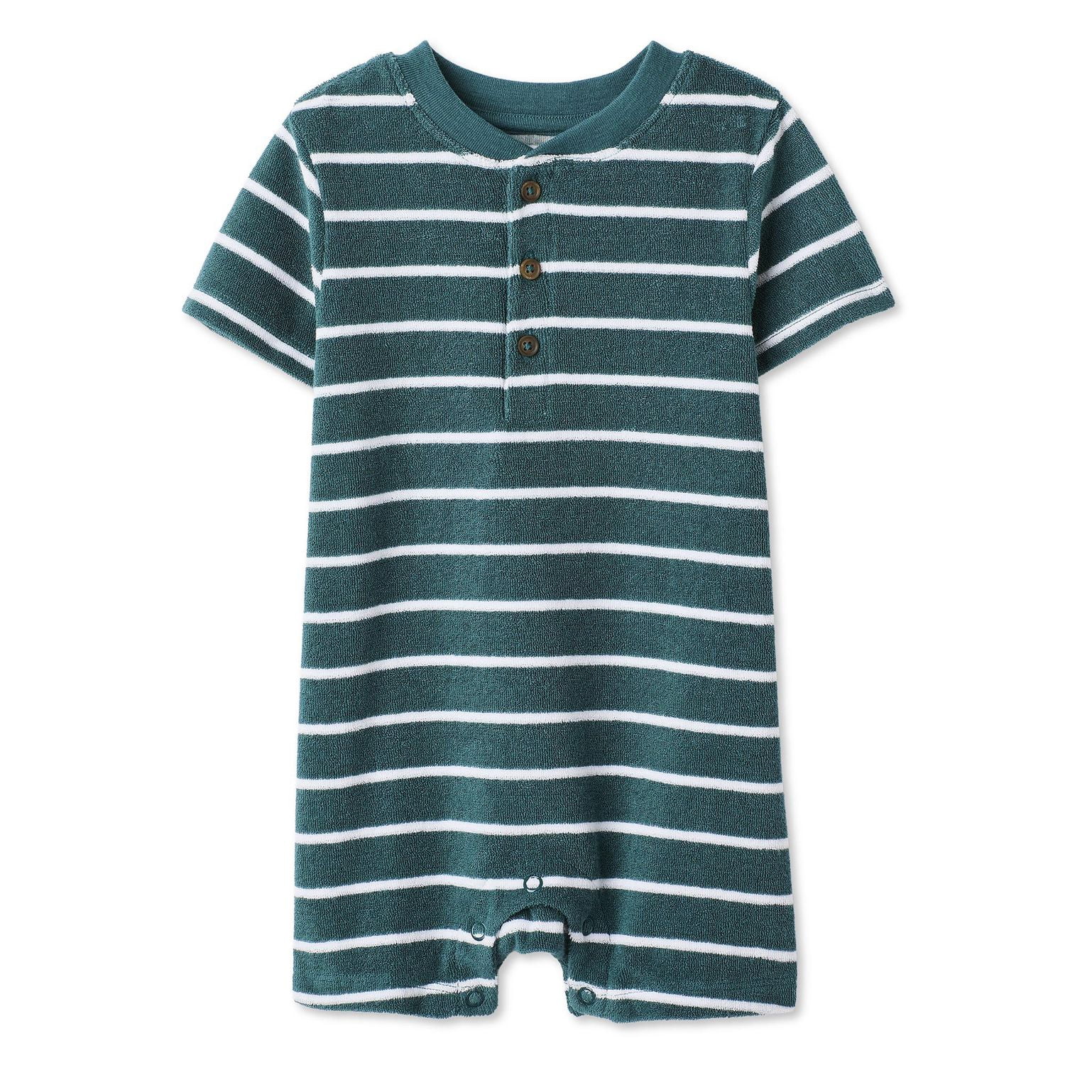 Click here for George Baby Boys French Terry Romper 18-24 Months prices