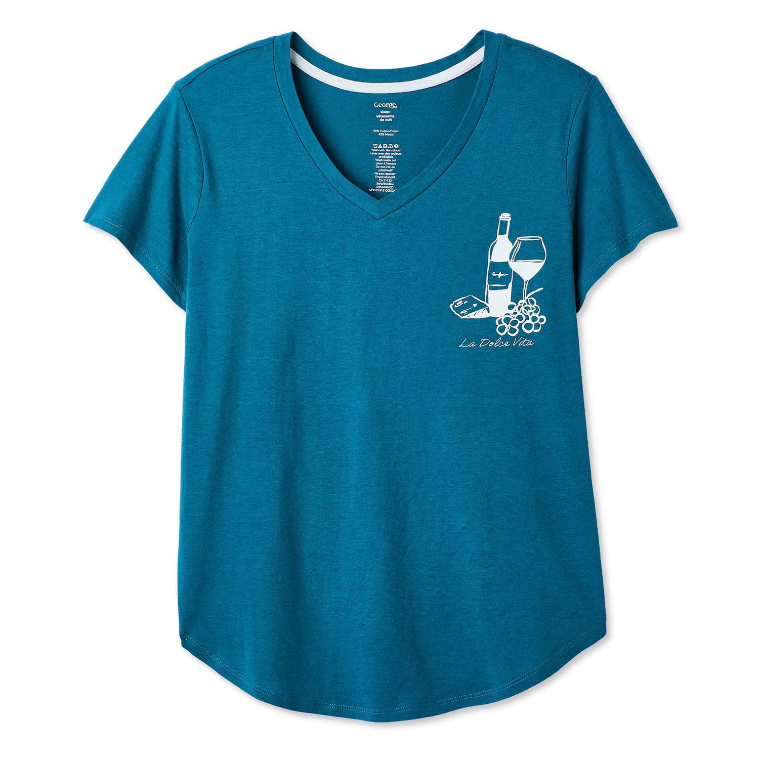 Click here for George Womens V-Neck Sleep T-Shirt L prices