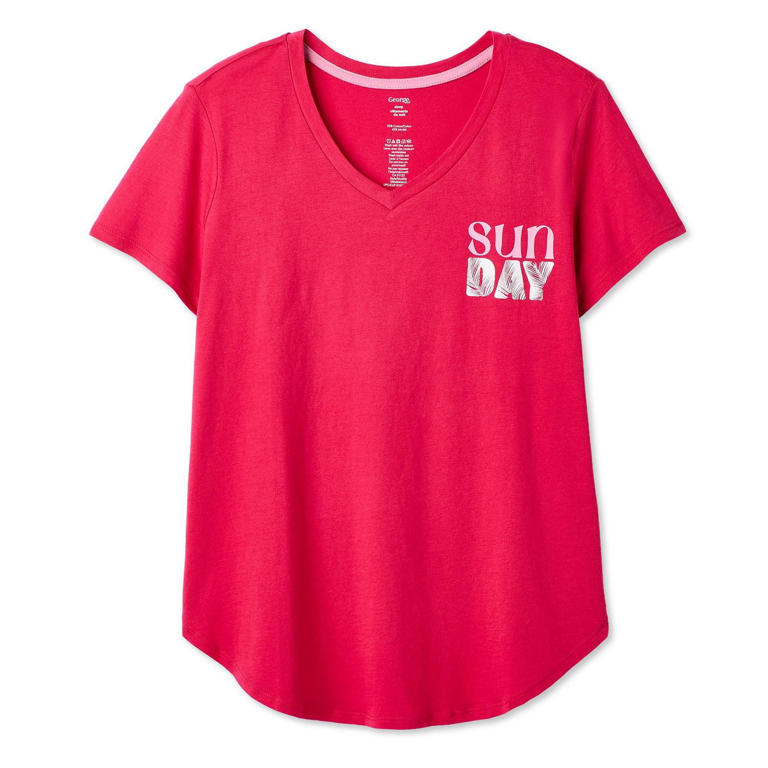 Click here for George Womens V-Neck Sleep T-Shirt L prices