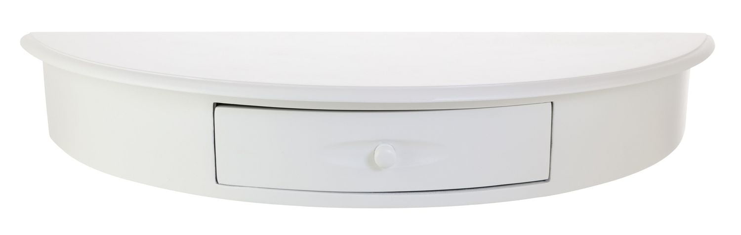kieragrace Providence Morris Half Moon Shelf - White, Matte Finish ...