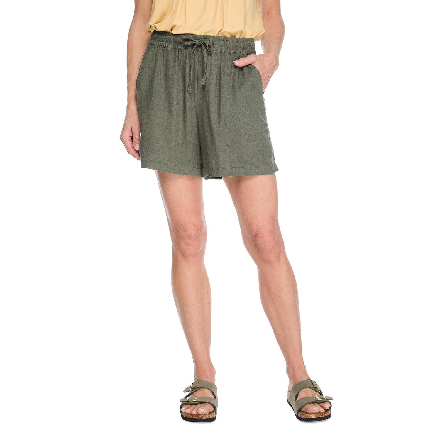 Click here for Iyla Womens Linen-Blend Short Xs prices