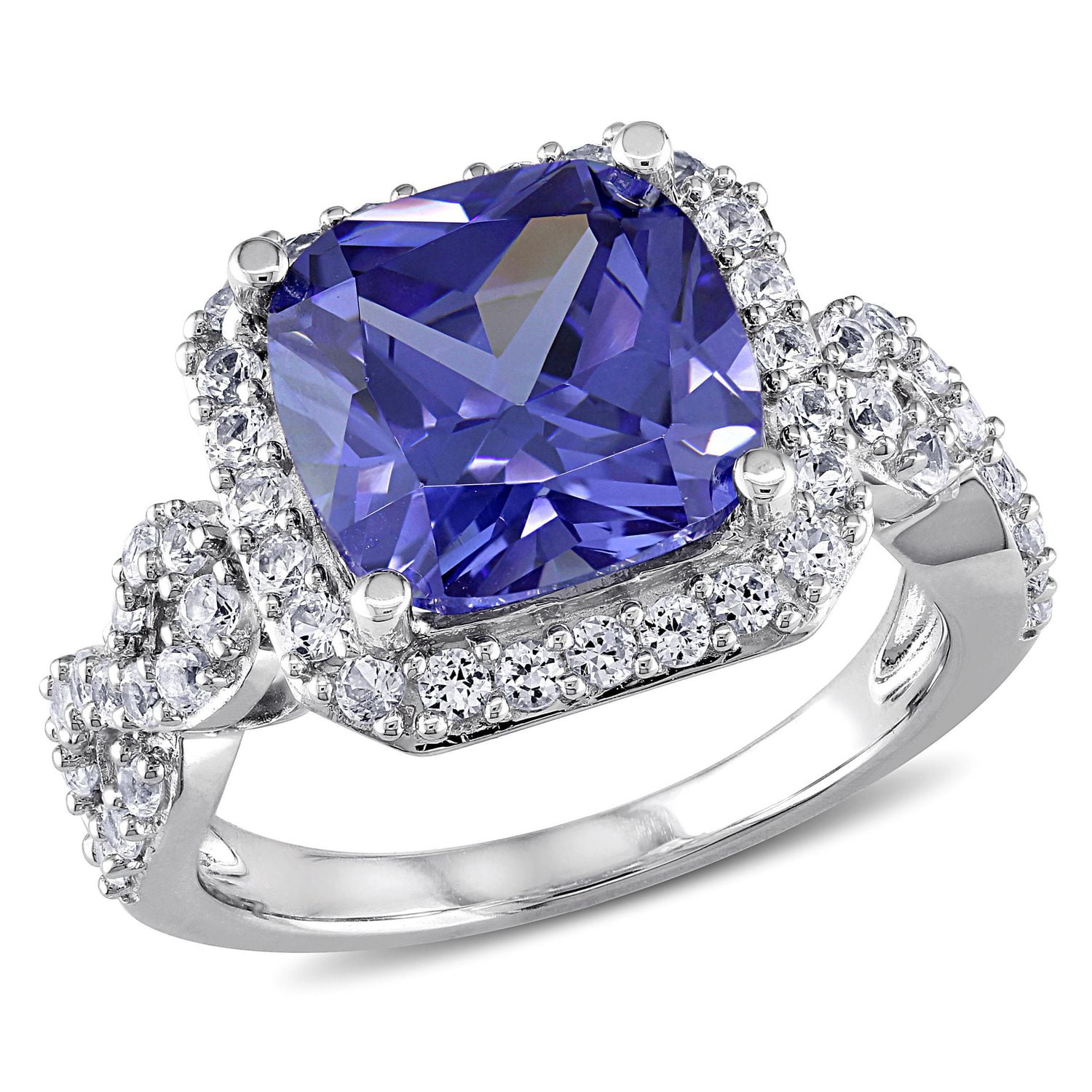 Click here for Miabella 6-3/4 Carat T. G.W. Created Tanzanite And... prices