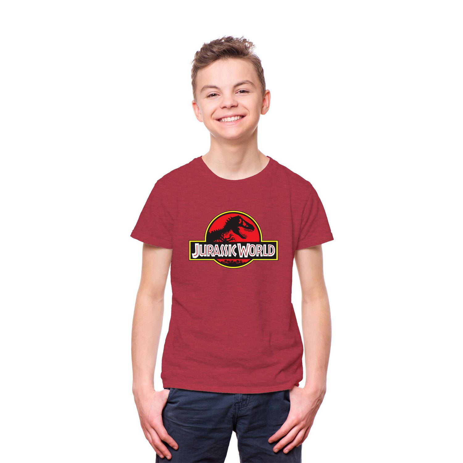 Click here for Boys Jurassic World Logo Short Sleeve T-Shirt Xl prices