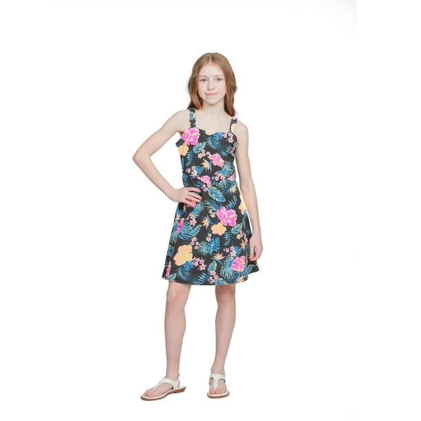 Justice Girls Hawaii Beach Skater Dress, Size: XS-XL - Walmart.ca