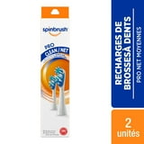 Spinbrush PRO CLEAN Replacement Brush Heads Medium, 2 Replacement Heads ...