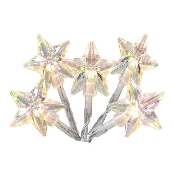 Holiday Time 20-Count Battery-Operated Warm White LED Star Christmas ...