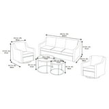 Better Homes & Gardens River Oaks 5-Piece Patio Outdoor Conversation ...