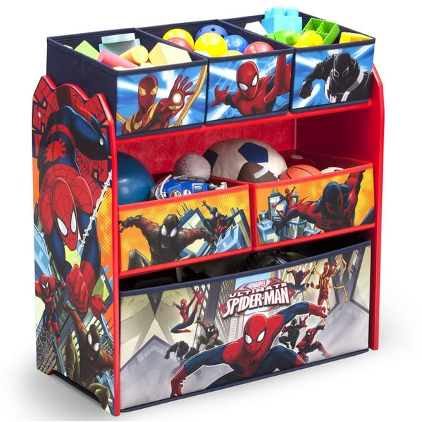 Marvel Spider-Man 6-Bin Toy Storage Organizer by Delta Children ...