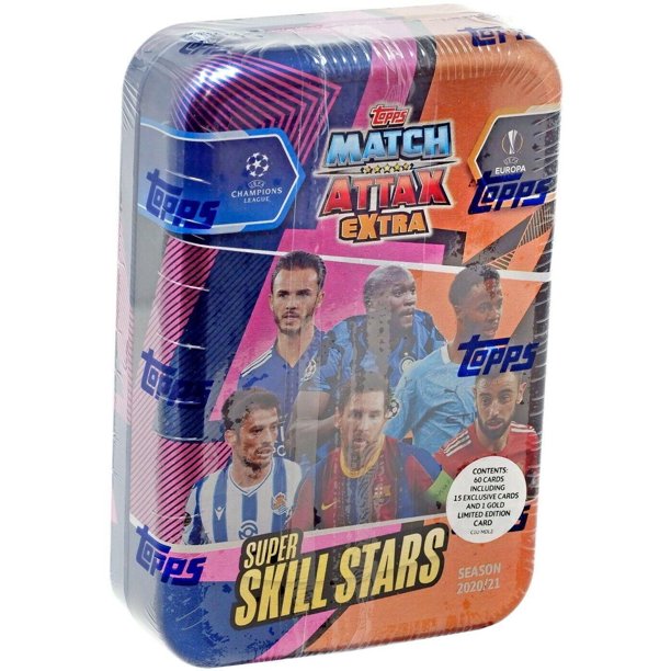 2020-21 Topps Match Atax Extra Soccer Tin: Super Skill Stars | 1 Gold ...