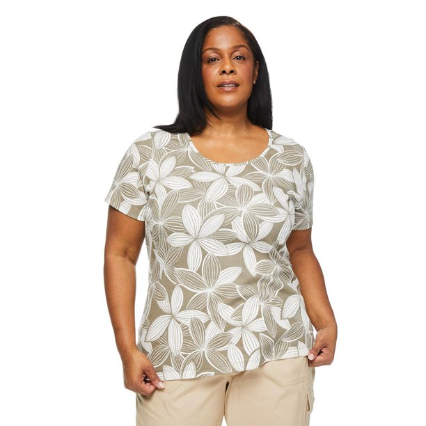 Iyla Women's Plus Crew Neckline Tee - Walmart.ca