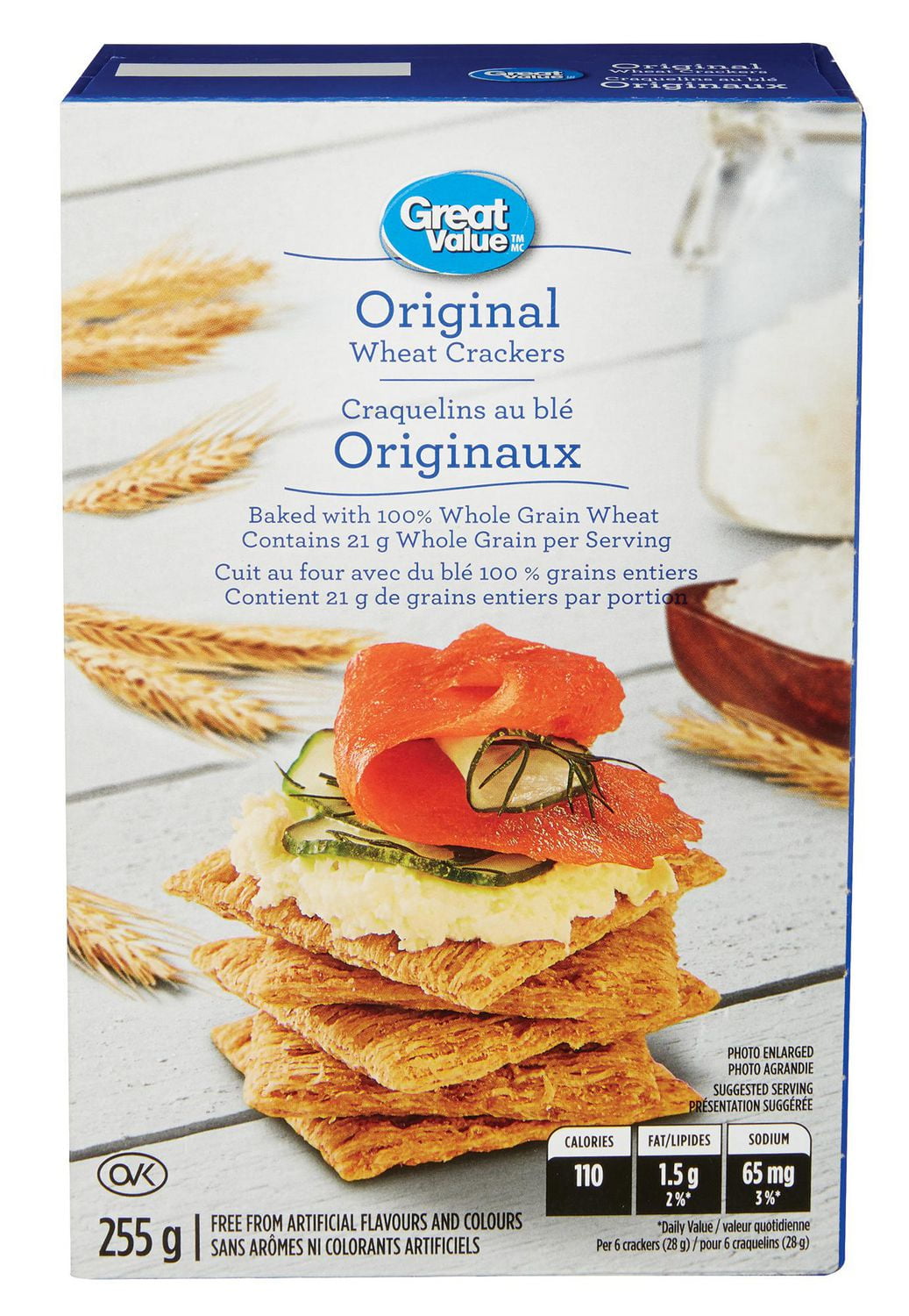 Great Value Original Wheat Crackers | Walmart Canada