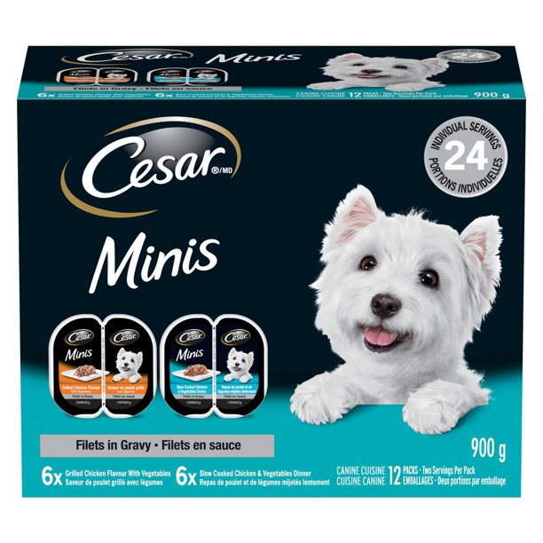 Cesar Minis Mixed Filets in Gravy Grilled Chicken Flavour with ...