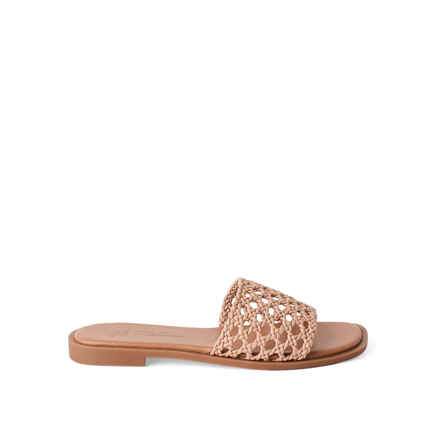 Click here for Time And Tru Womens Woven Flat Sandals 6 prices