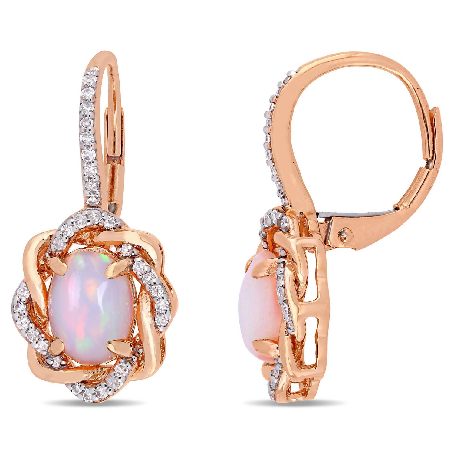 Click here for Miabella 1-1/2 Carat T. G.W. Opal And 1/4 Carat T.... prices