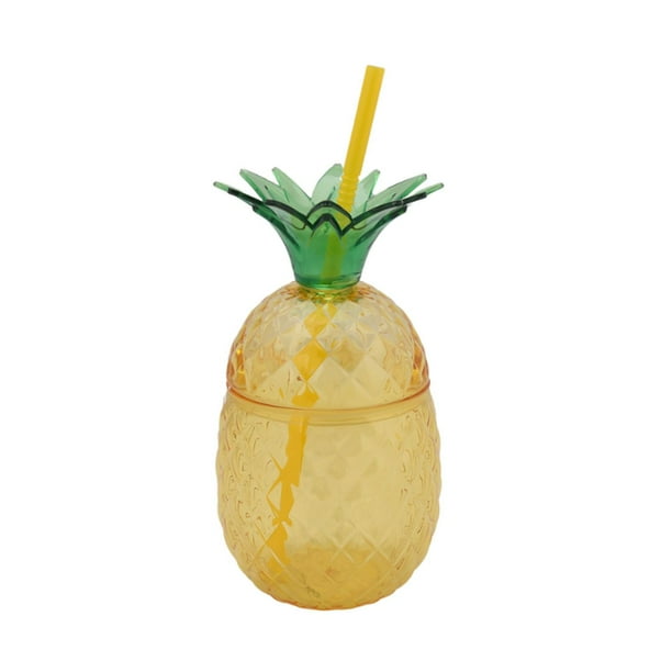 Mainstays Yellow Plastic Pineapple Sipper Tumbler - Walmart.ca
