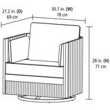 hometrends Aura Swivel Chair Set, All-weather wicker - Walmart.ca