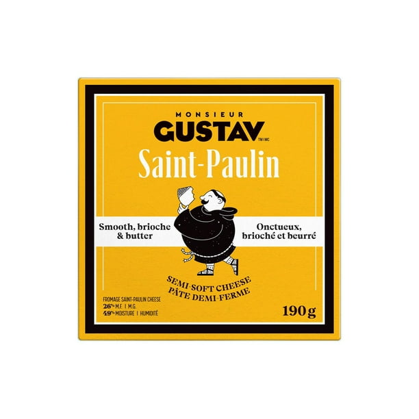 Monsieur Gustav Saint-Paulin Cheese, 190 g - Walmart.ca