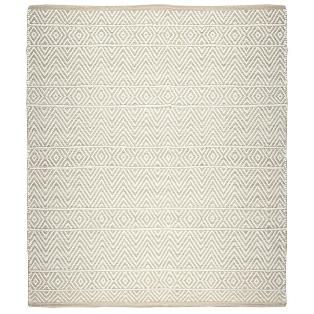 Fabstyles Herringbone Cotton Flat Weave Area Rug for Living Room ...