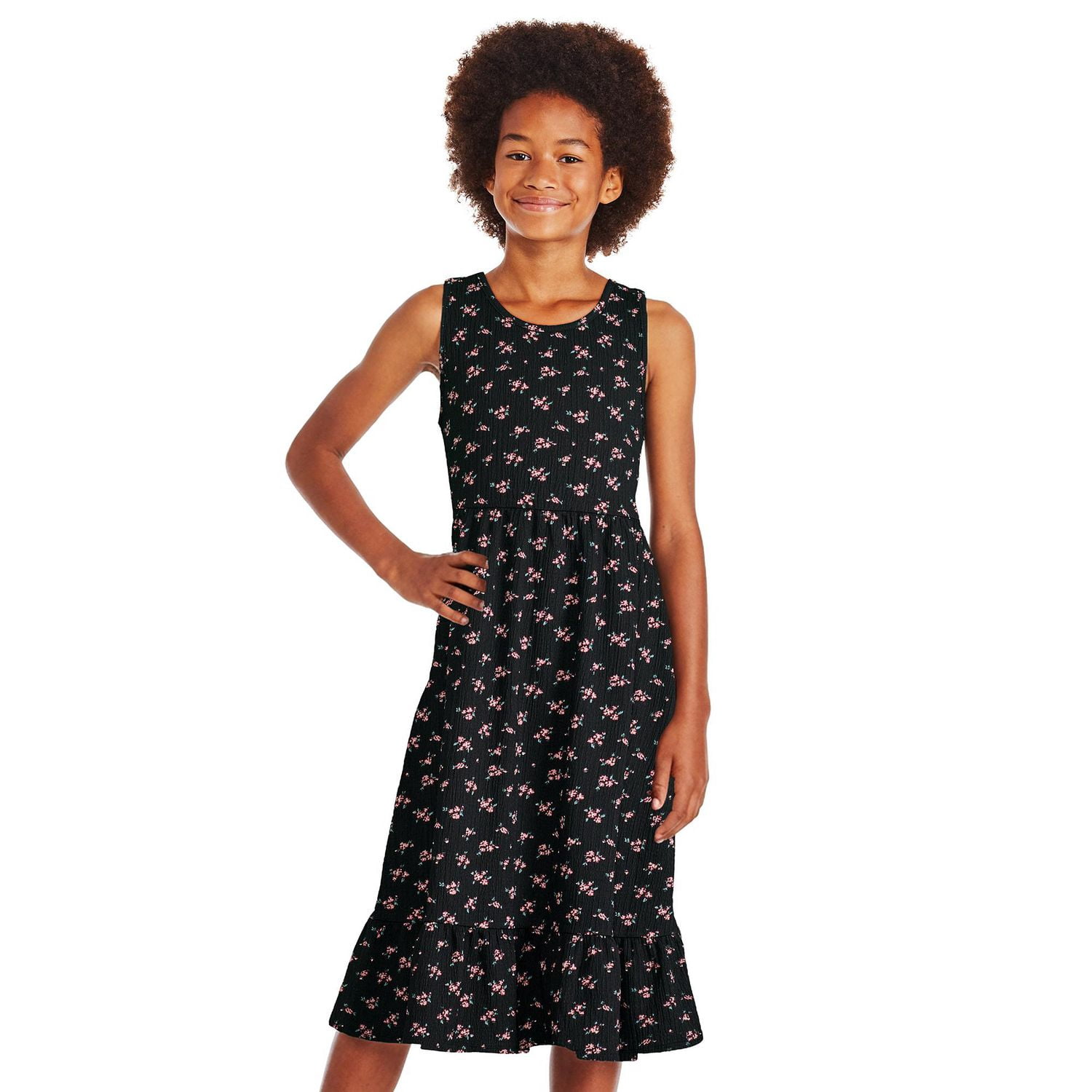 Click here for George Girls Crinkled Racerback Dress L prices