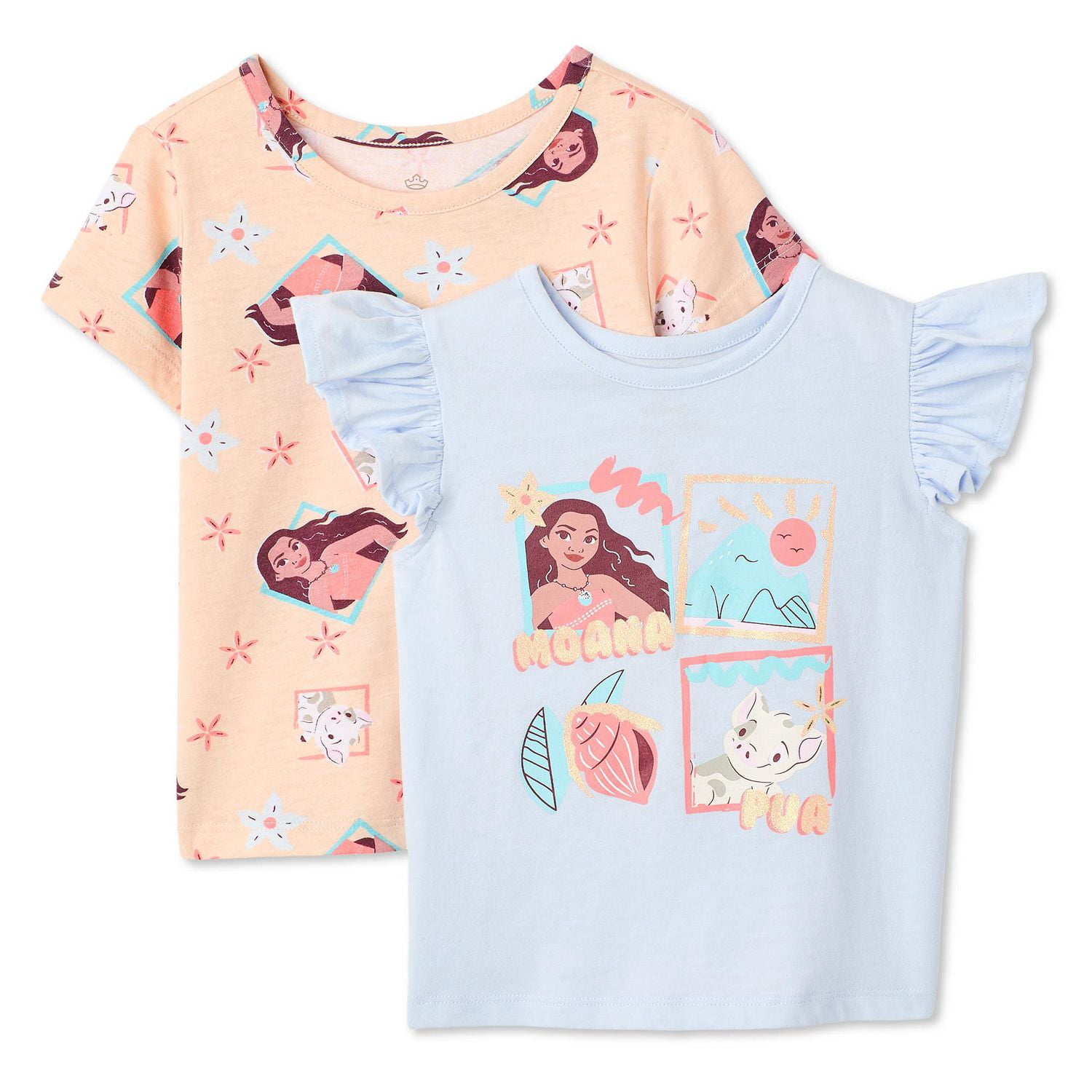 Click here for Disney Toddler Girls Moana T-Shirt 2-Pack 2t prices