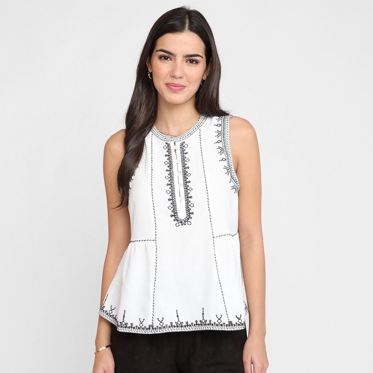 Click here for Devoted  Embroidered Top  Sizes Xs-Xl Xs prices