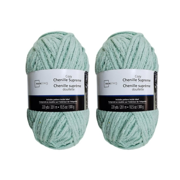 MAINSTAYS 2 pack mint sparkle polyester yarn - Walmart.ca