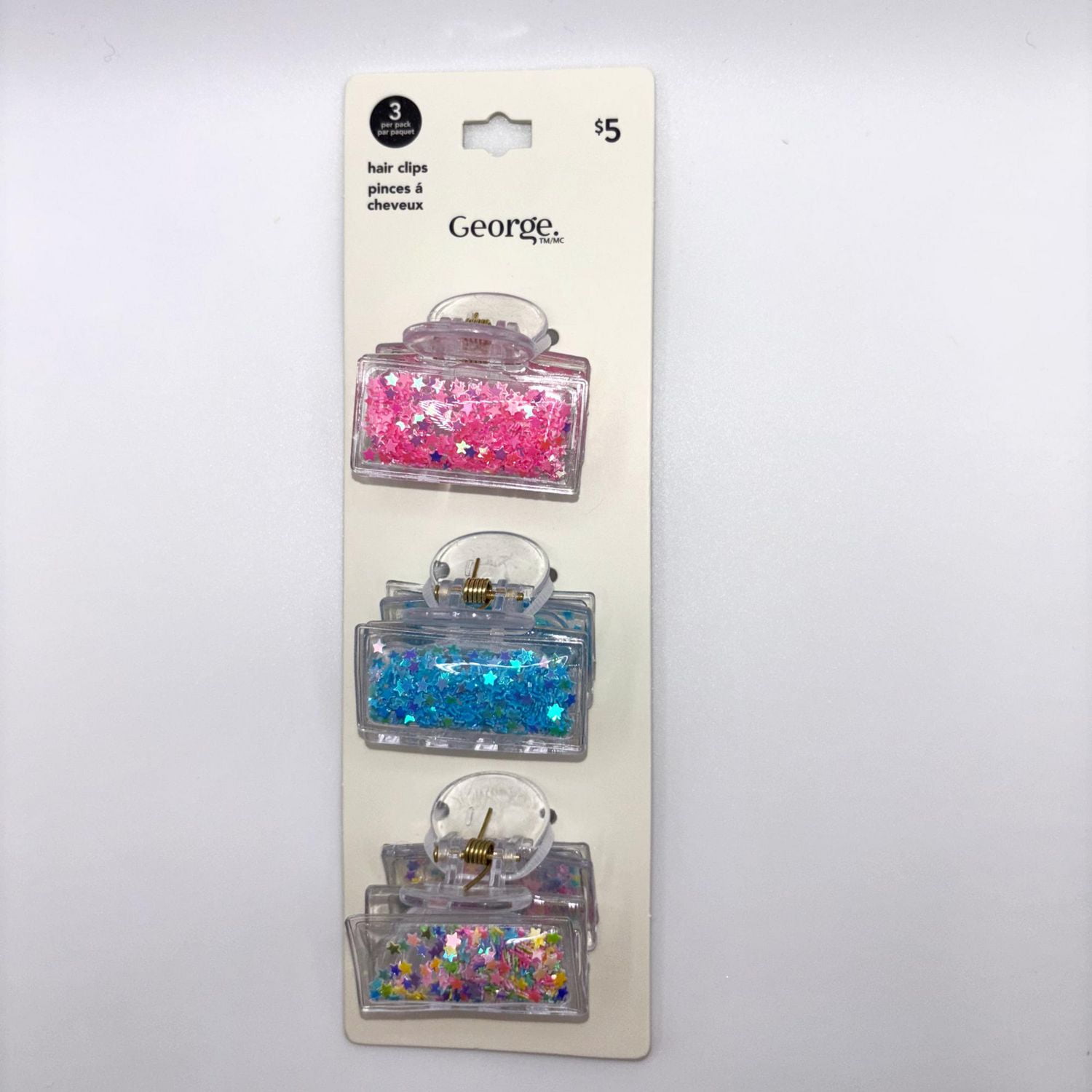 Click here for George 3 Pc Hair Clips Set One Size prices