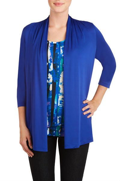 Alia Women's Fooler Cardigan 3/4 Sleeve Top | Walmart Canada