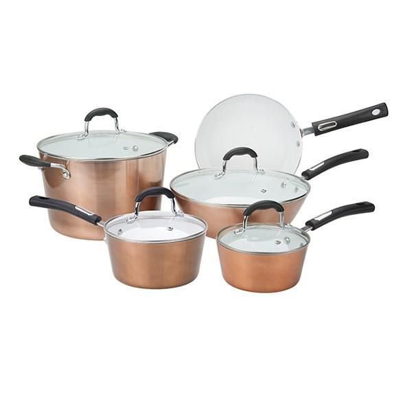 Hamilton Beach 9 Piece Non-Stick Copper Cookware Set - Walmart.ca