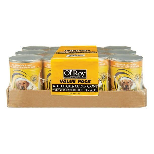 Ol' Roy Ol'Roy Chicken Cuts in Gravy Dog Food, Value Pack, 12 Cans x ...