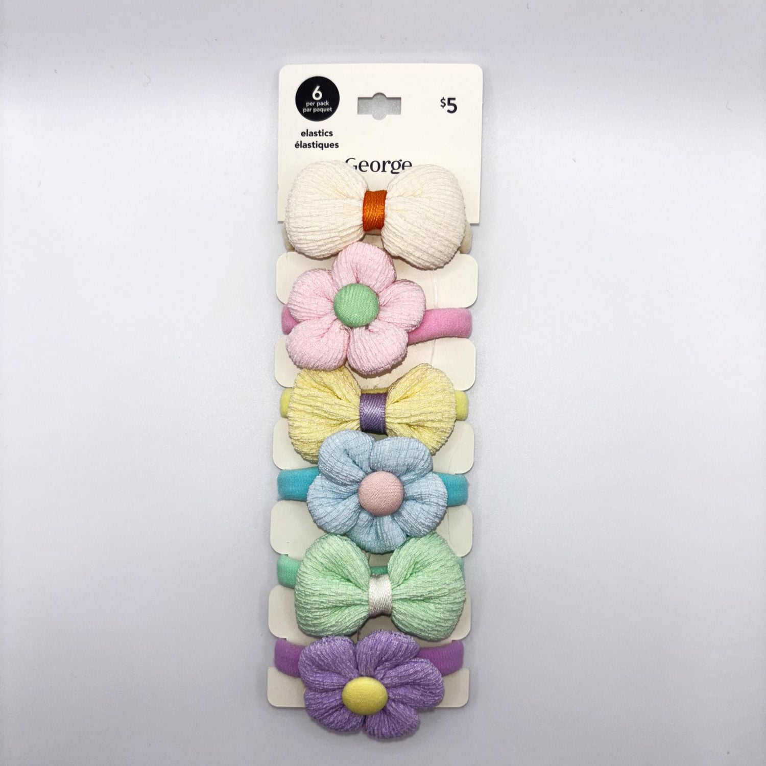 Click here for George Flower Hair Elastics 6 Pcs One Size prices
