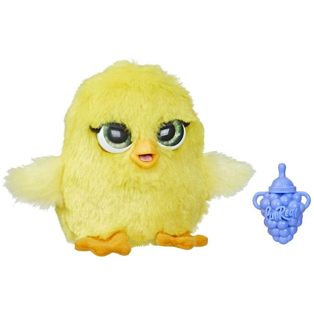 furReal Fuzzalots Chick Interactive Animatronic Color-Change Toy, 25 ...