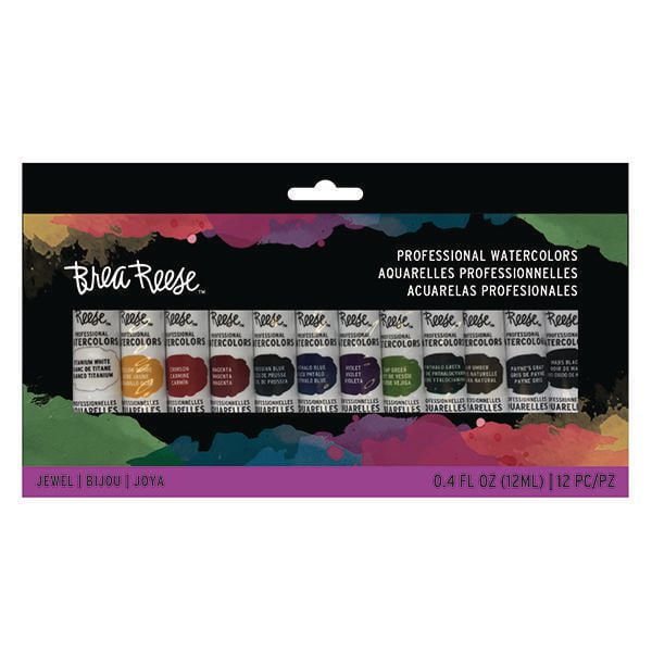 Momenta Inc Brea Reese Watercolor Paint Set Jewel, 12pcs, 12mL ...