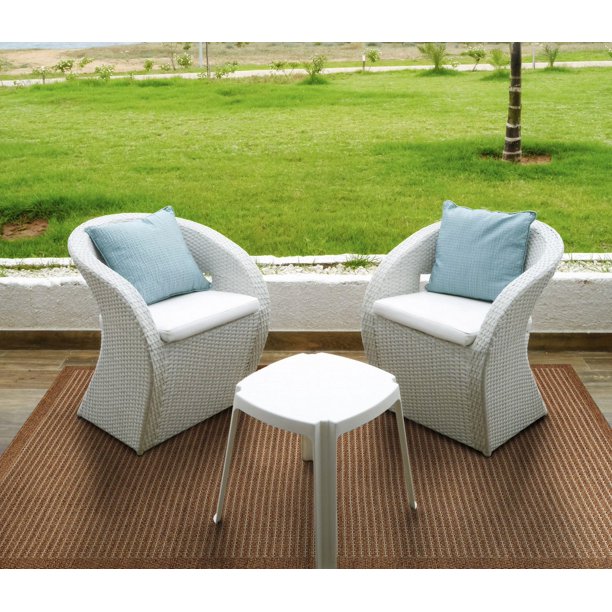 Smithleighs Earth Brown and Tan Woven Area Rug - Walmart.ca