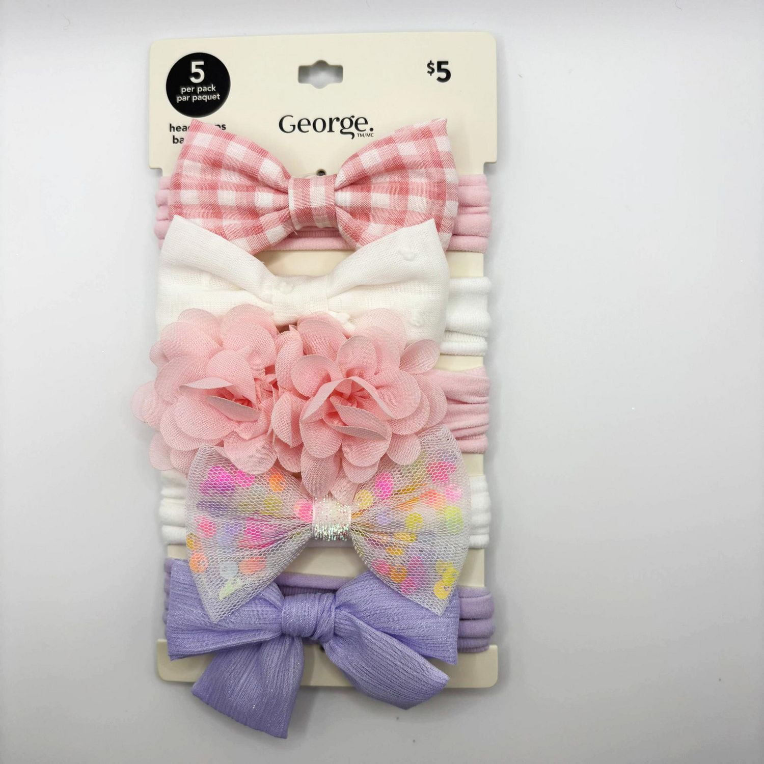 Click here for George 5 Pc Headwrap Set One Size prices