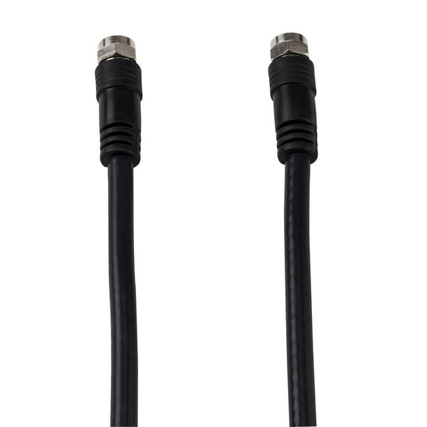 onn. 6 FT./1.8 m Indoor/Outdoor Coaxial Cable, Connect 2 Devices ...