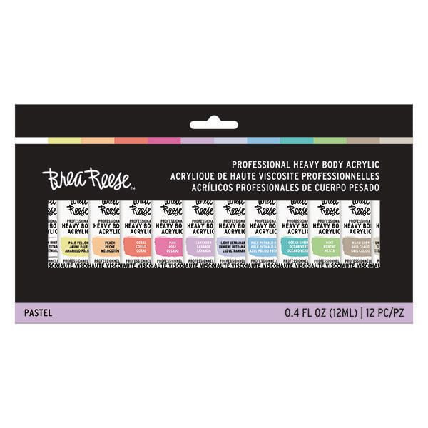 Momenta Inc Brea Reese 12 Piece Acrylic Paint Set: Pastels, 12mL ...