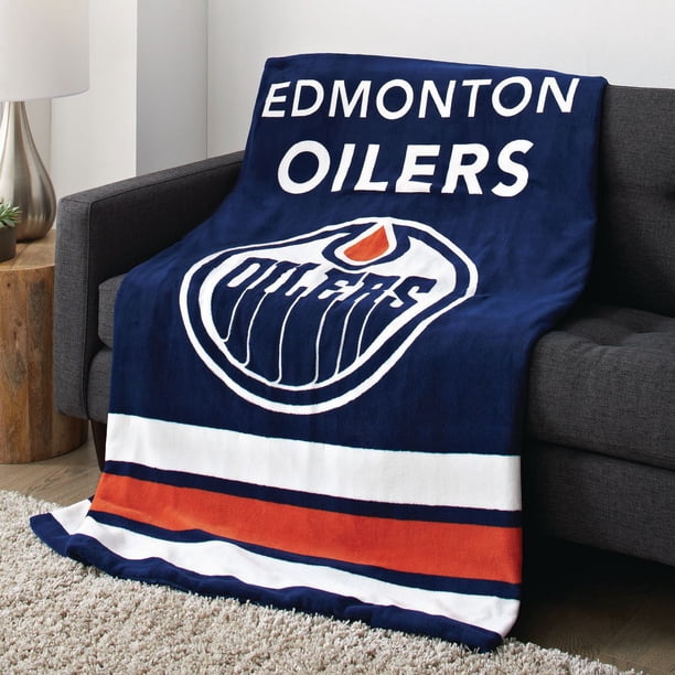 Sunbeam NHL Edmonton Oilers Printed 50" x 60" Microplush Heated Throw ...