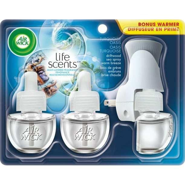 Air Wick Plug-in Air Freshener, Scented Oil Kit, Life Scents: Turquoise ...