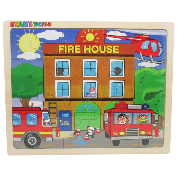 Ryan's World - Ryan's Fire Rescue 24 pc. Wooden Jigsaw Puzzle - Walmart.ca
