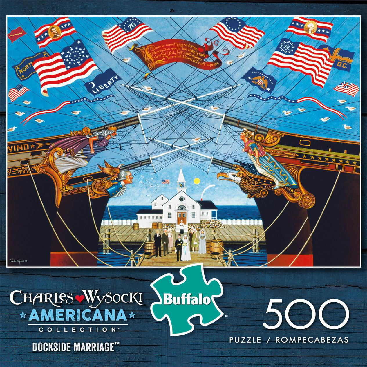 Buffalo Games - Americana Collection - Dockside Marriage - 500 Piece ... Buffalo Games - Americana Collection - Dockside Marriage - 500 Piece ...