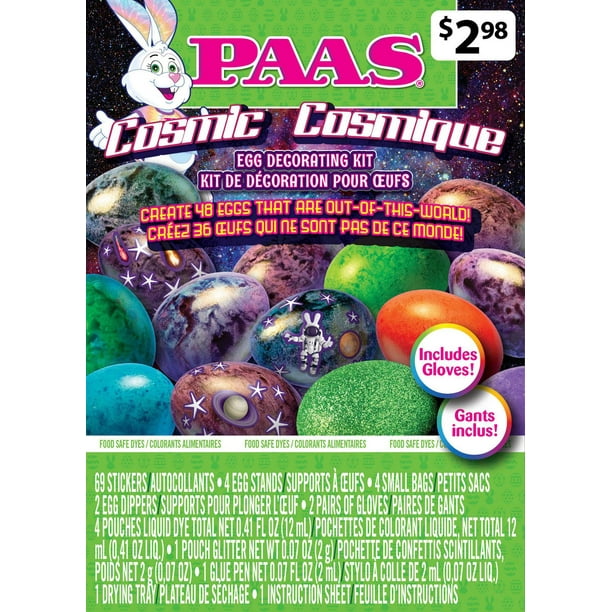 PAAS® Easter Egg Decorating and Dye Kit , Cosmic Eggs , 1 Kit - Walmart.ca